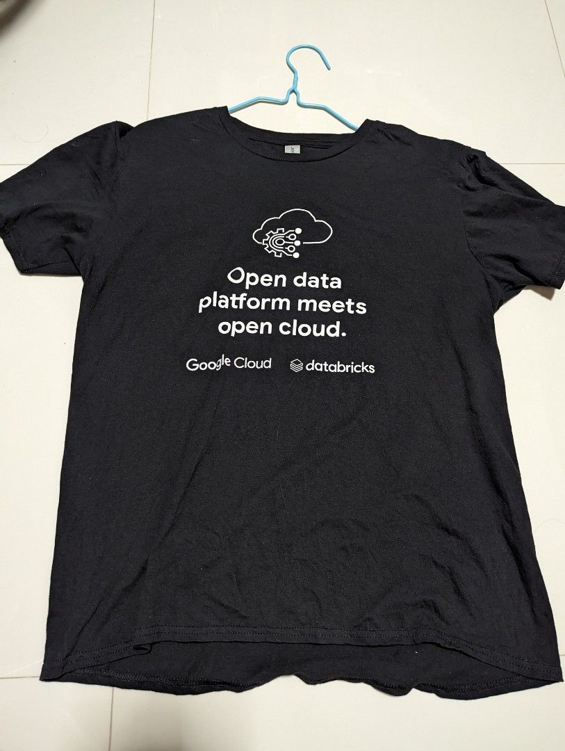 Google Cloud and Databricks Black T Shirt, Men's Fashion, Tops & Sets ...