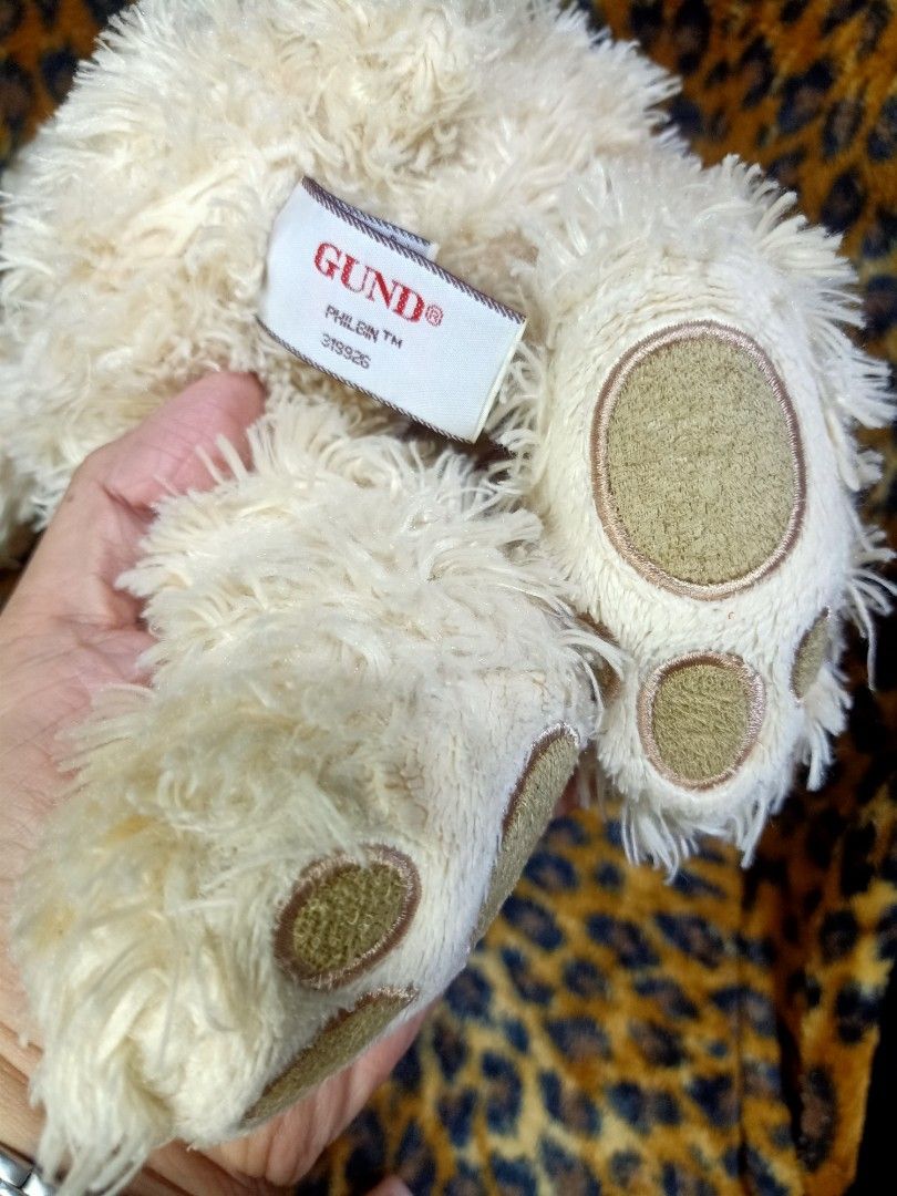 GUND BRAND PHILBIN CREAM-COLORED TEDDY BEAR PLUSH TOY, Hobbies & Toys ...