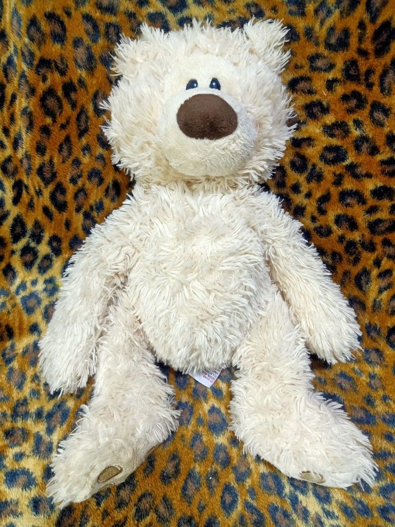GUND BRAND PHILBIN CREAM-COLORED TEDDY BEAR PLUSH TOY, Hobbies & Toys ...