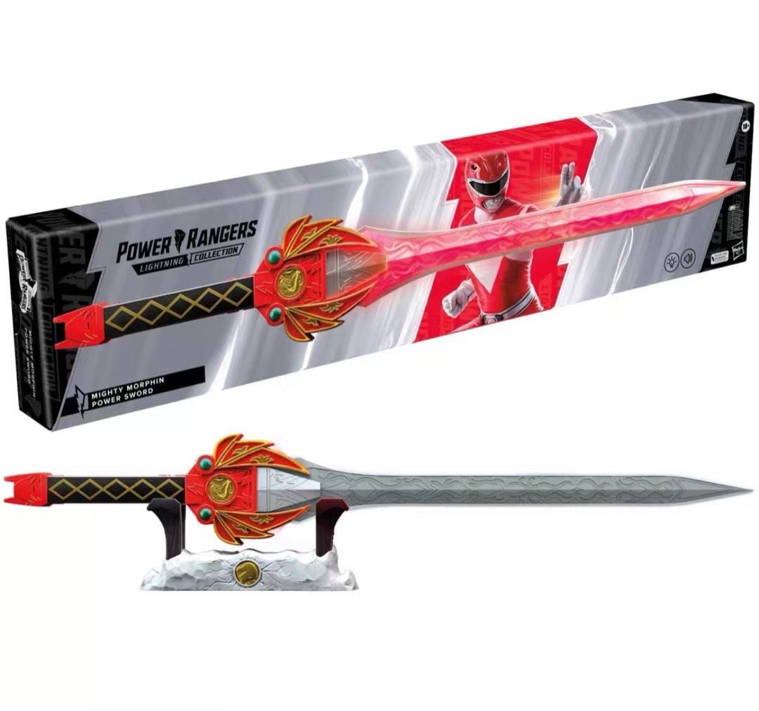 HASBRO MIGHTY MORPHIN POWER RANGERS RED BLUE YELLOW RANGER LIGHTNING ...