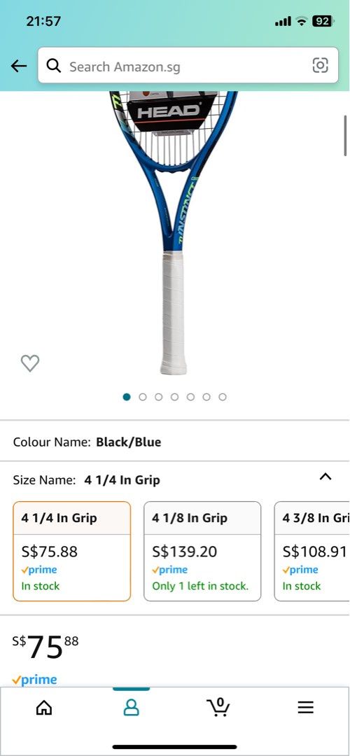 Head Ti. Instinct Comp Tennis Racket - Pre-Strung Head Light Balance 27 ...