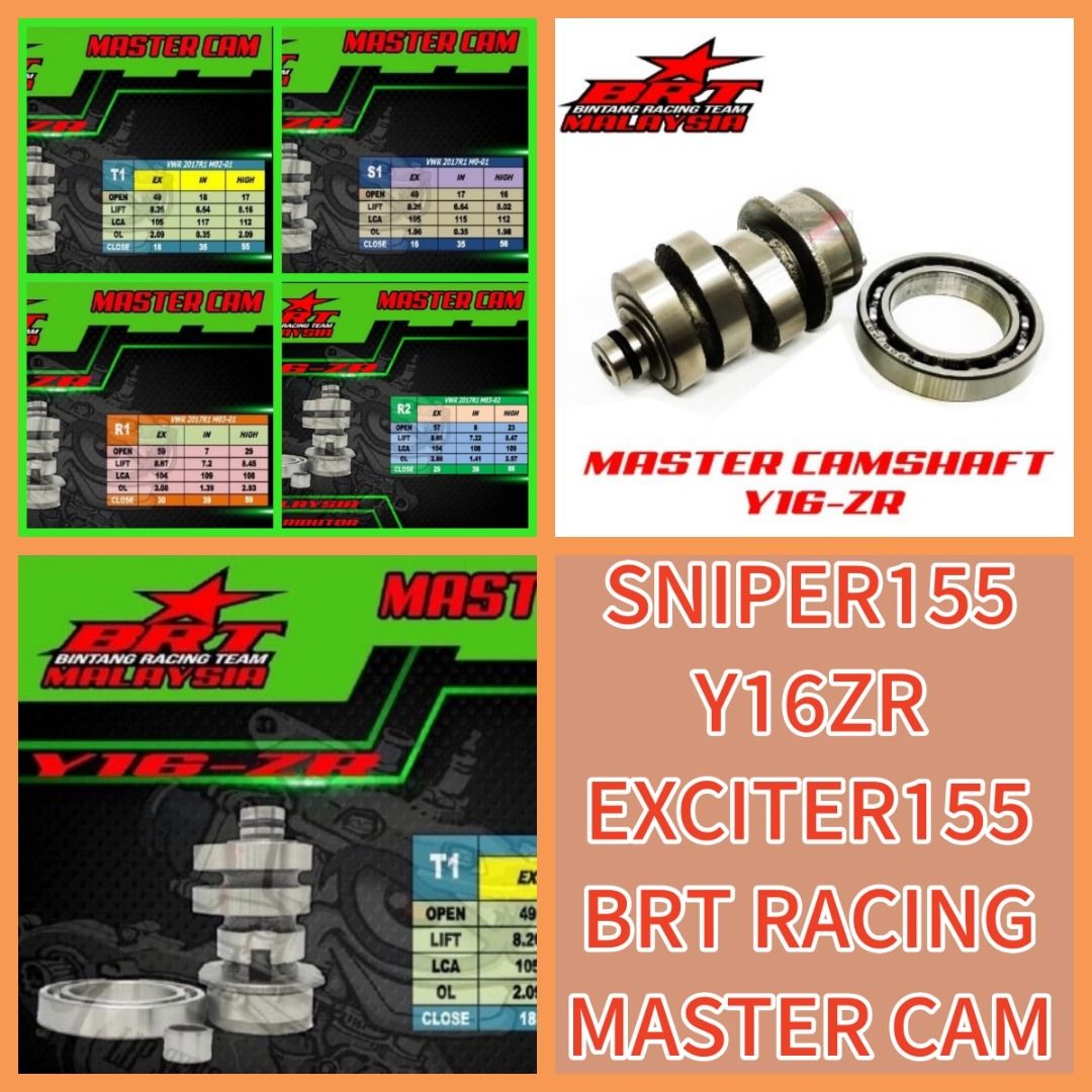 MASTER HIGH CAM CAMSHAFT/CRANKSHAFT/CAM BEARING/TENSIONER/TIMING CHAIN ...