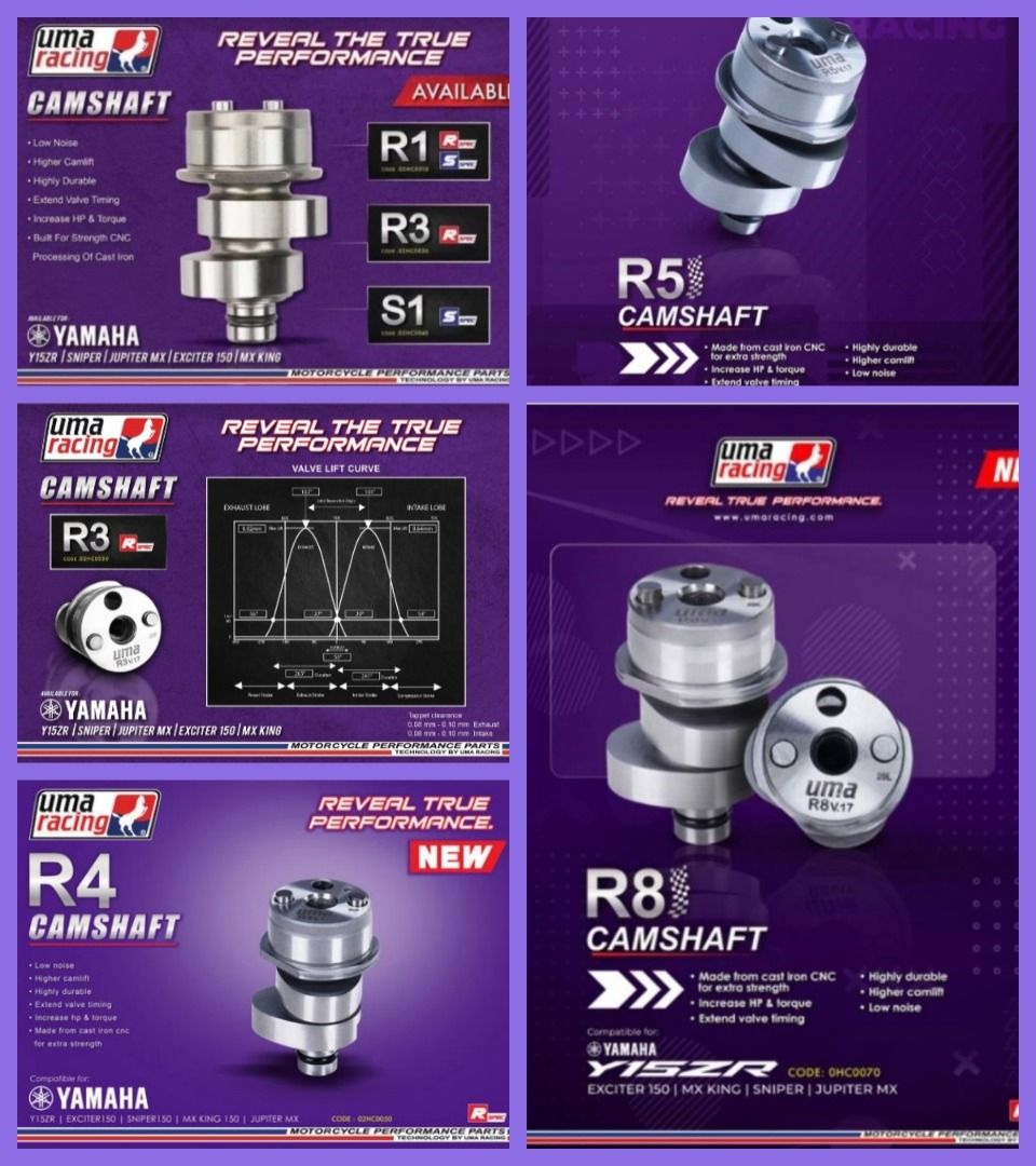MASTER HIGH CAM CAMSHAFT/CRANKSHAFT/CAM BEARING/TENSIONER/TIMING CHAIN ...