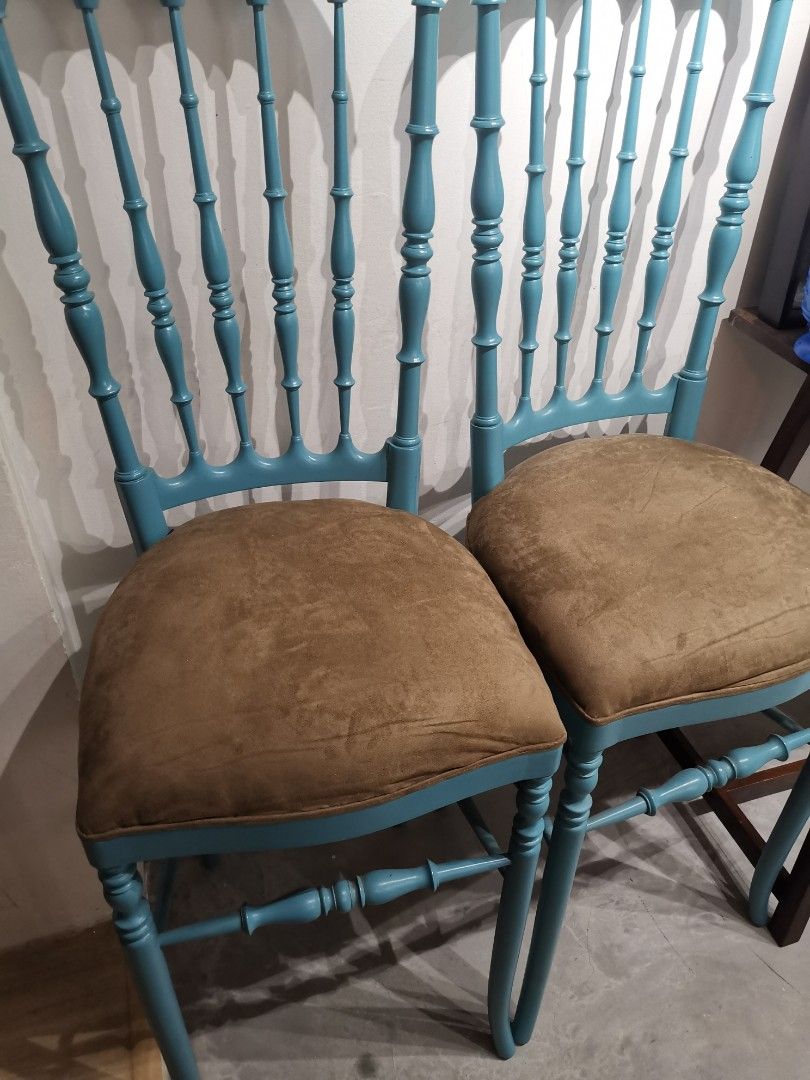 High Napoleon Chair (similar to Tiffany Chair) in Teal, Furniture ...