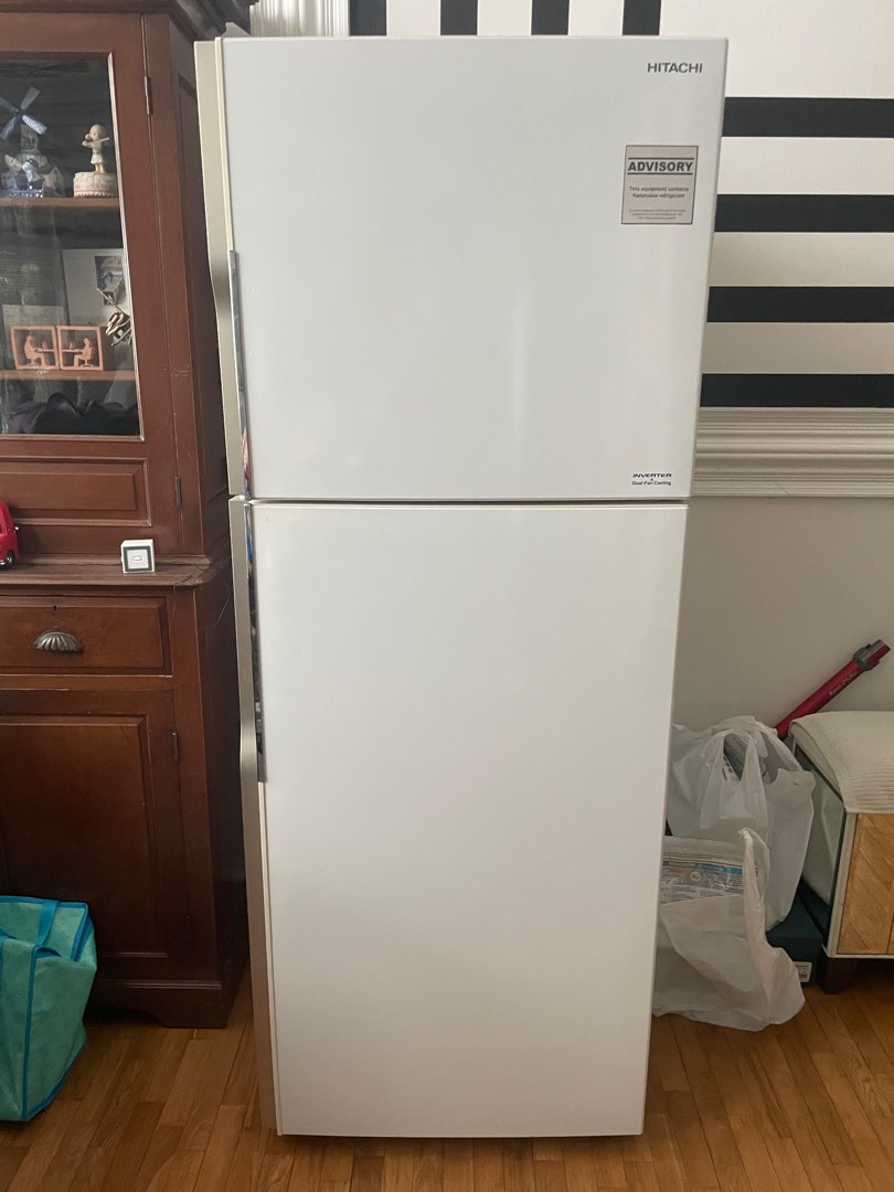 Hitachi Fridge V4503PMS 365L 62cm x 66cm x 170cm, TV & Home Appliances ...