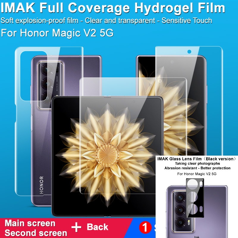 Honor Magic V2 5G - Imak Hydrogel Film All Full Coverage Screen - Front ...