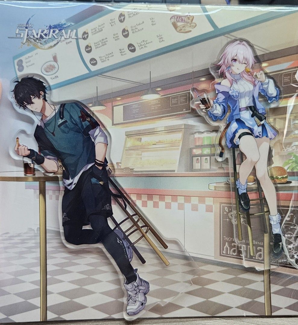 HSR Kith collab cafe standee + postcard + coaster, Hobbies & Toys, Toys ...