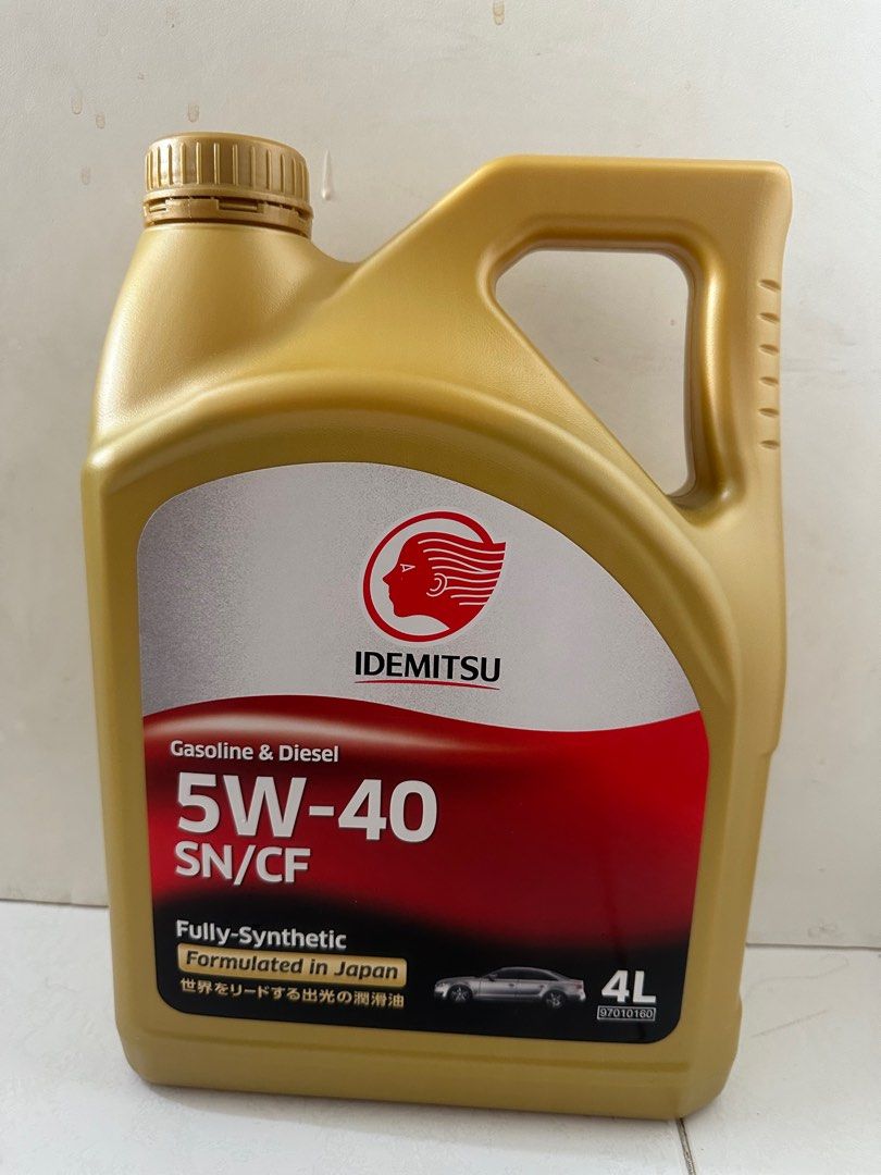 Idemitsu SN/CF 5W-40 Fully-Synthetic engine oil for sales, Car ...