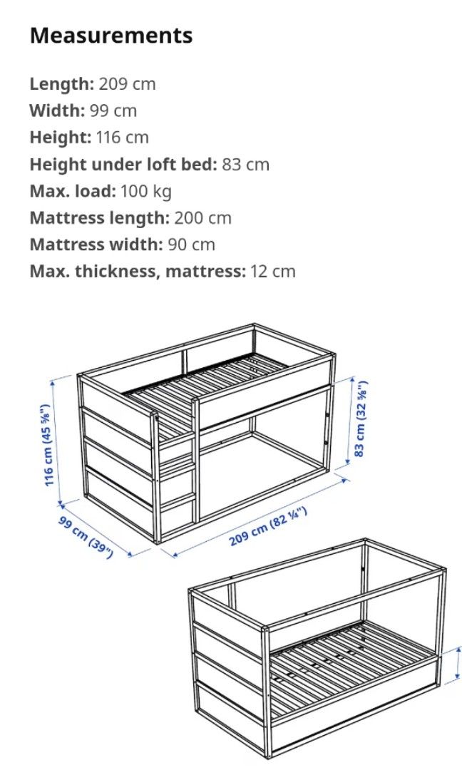 Elegantes Ikea Kura Masse Ebenbild