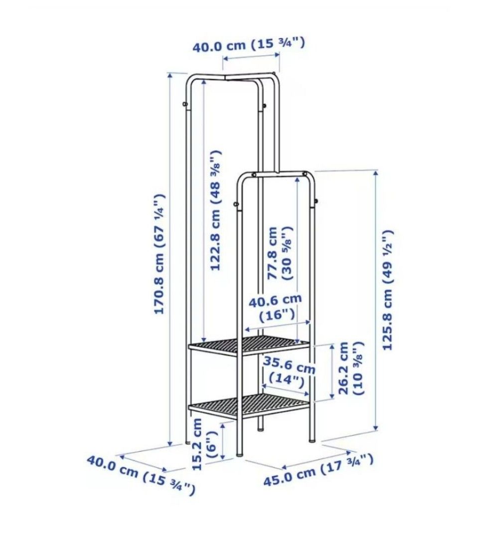IKEA NIKKEBY CLOTHES RACK, Furniture & Home Living, Furniture, Shelves, Cabinets & Racks on ...