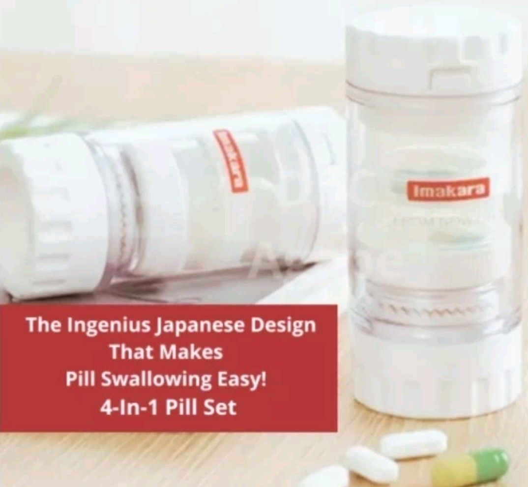 Imakara Japan designed 4-in-1 medicine box, Everything Else on Carousell