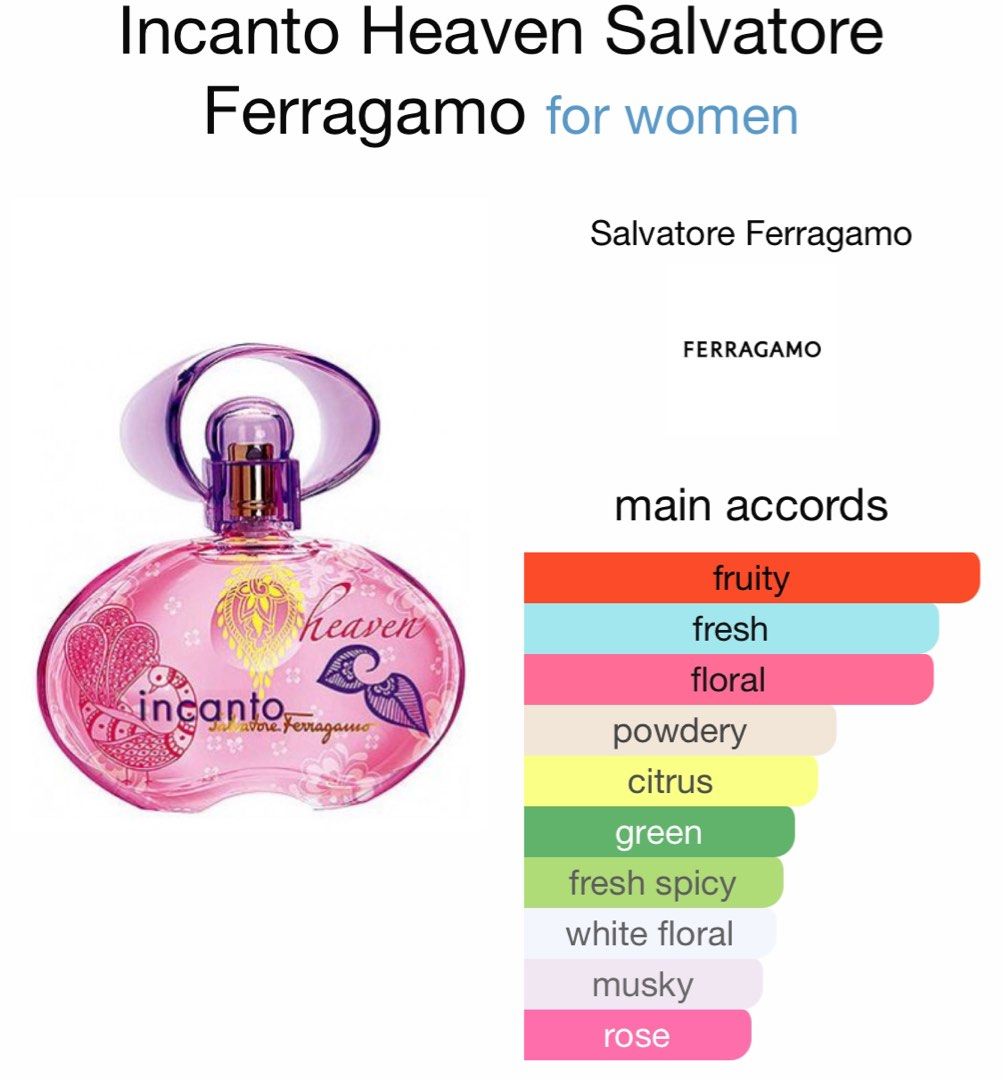 Incanto Heaven Salvatore Ferragamo, Beauty & Personal Care, Fragrance ...