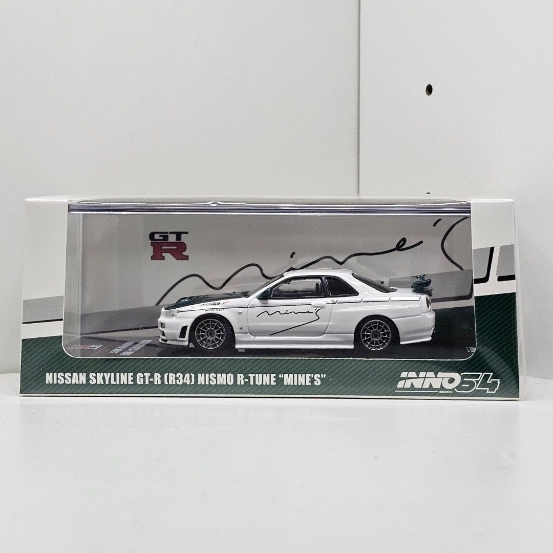 INNO64 Nissan Skyline GT-R (R34) Nismo R tune "Mine's", Hobbies & Toys ...