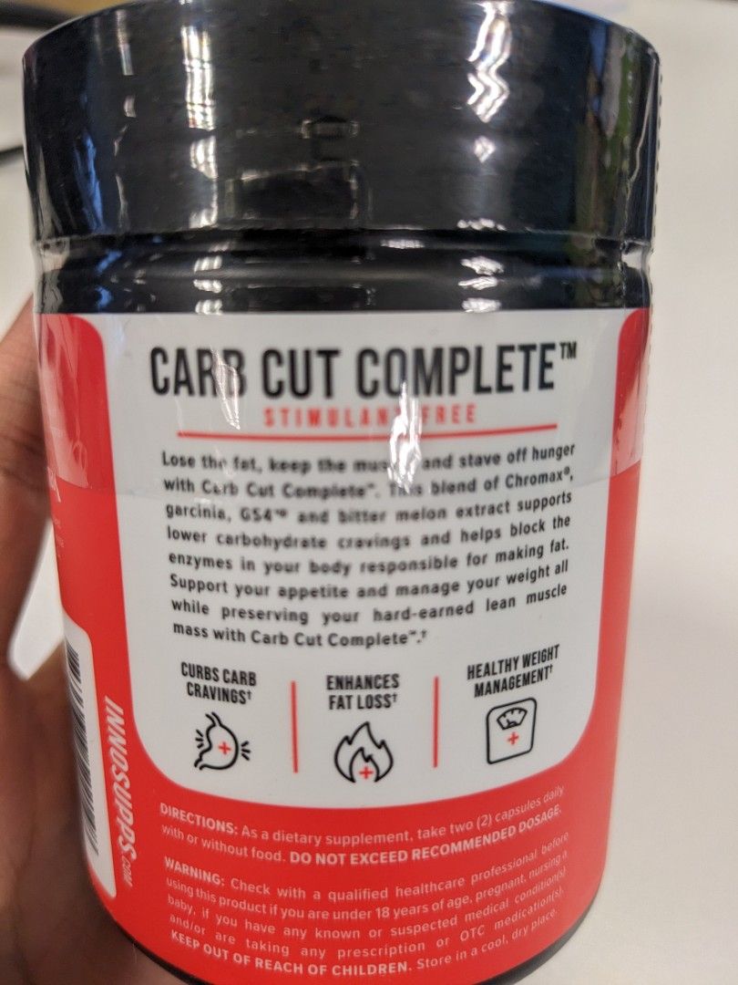 Inno Supps CARB CUT Supplement, Health & Nutrition, Health Supplements ...