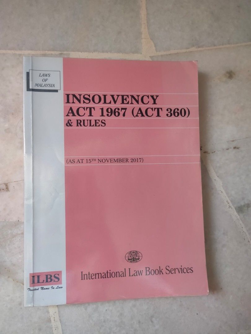 Insolvency Act 1967 Act 360 Rules Hobbies Toys Books insolvency-act-1967-act-360-rules-hobbies-toys-books