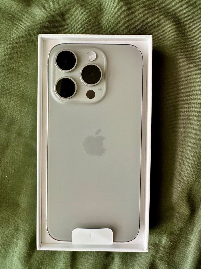 iPhone 15 Pro Natural Titanium 128GB, Mobile Phones & Gadgets, Mobile ...