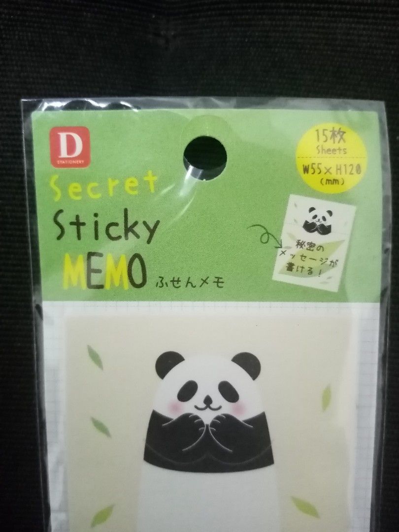 Japan Daiso secret sticky memo, Hobbies & Toys, Stationery & Craft ...