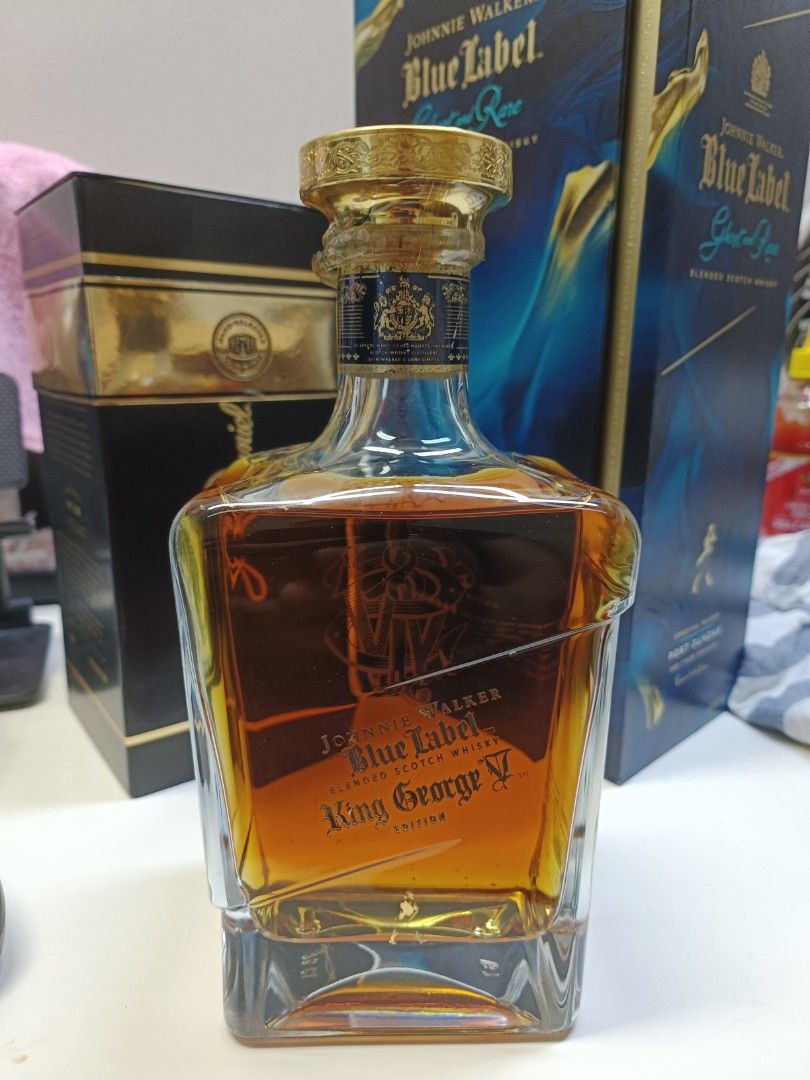 Johnnie Walker Blue Label King George V, Food & Drinks, Alcoholic ...