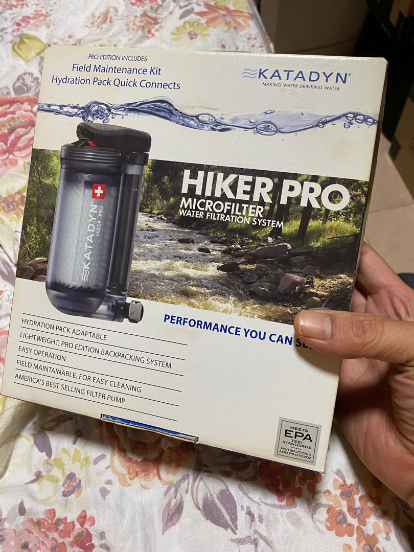瑞士製造 Katadyn HIKER PRO MICROFILTER WATER FILTRATION SYSTEM濾水系統, 運動產品, 行 ...
