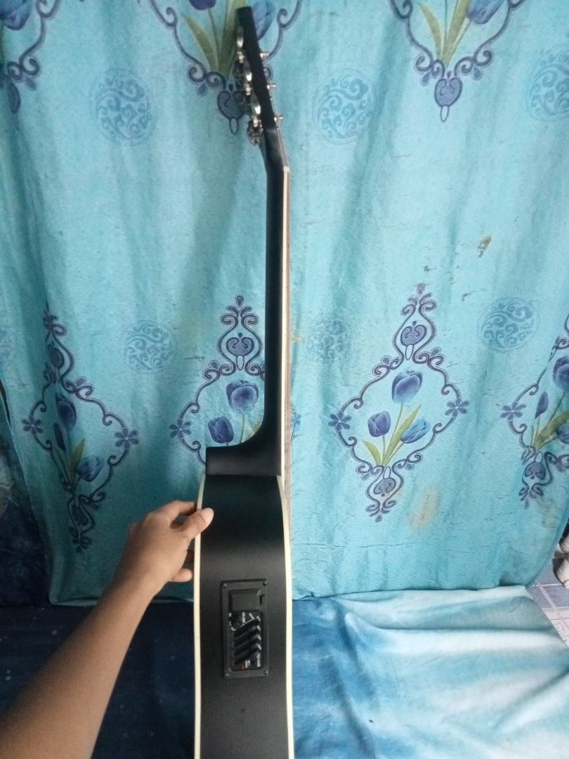 Kawes acoustic electric guitar with accessories and bag, Hobbies & Toys ...