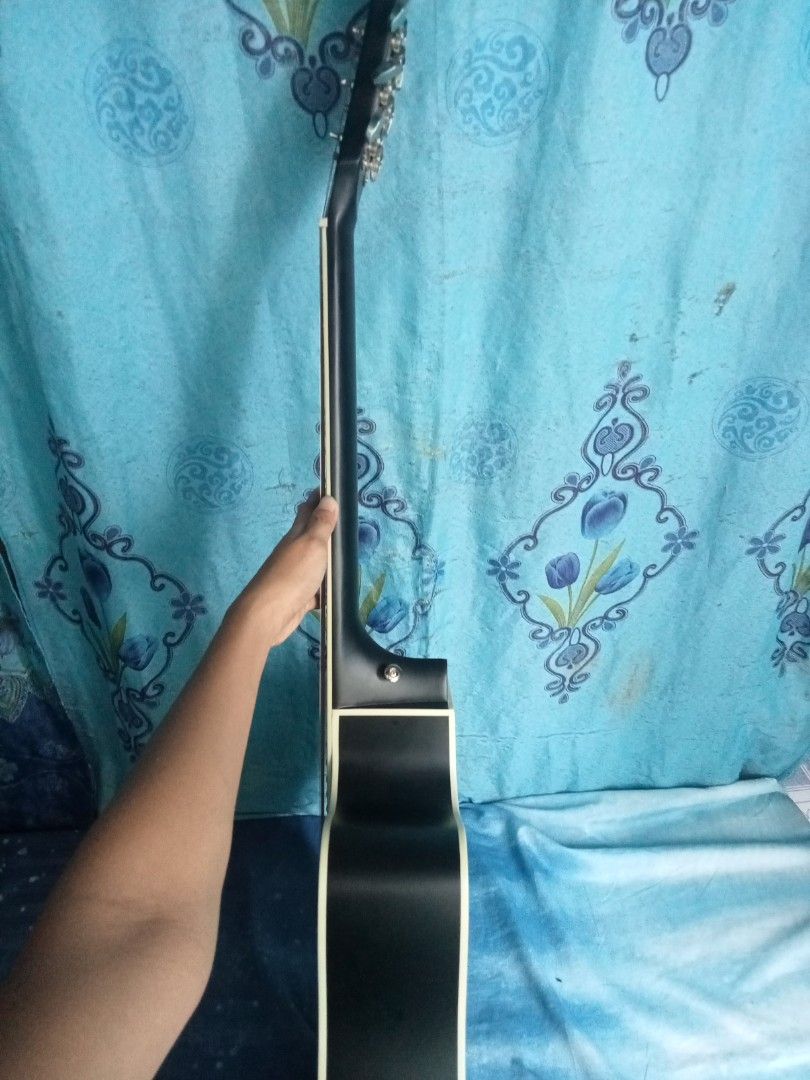 Kawes acoustic electric guitar with accessories and bag, Hobbies & Toys ...