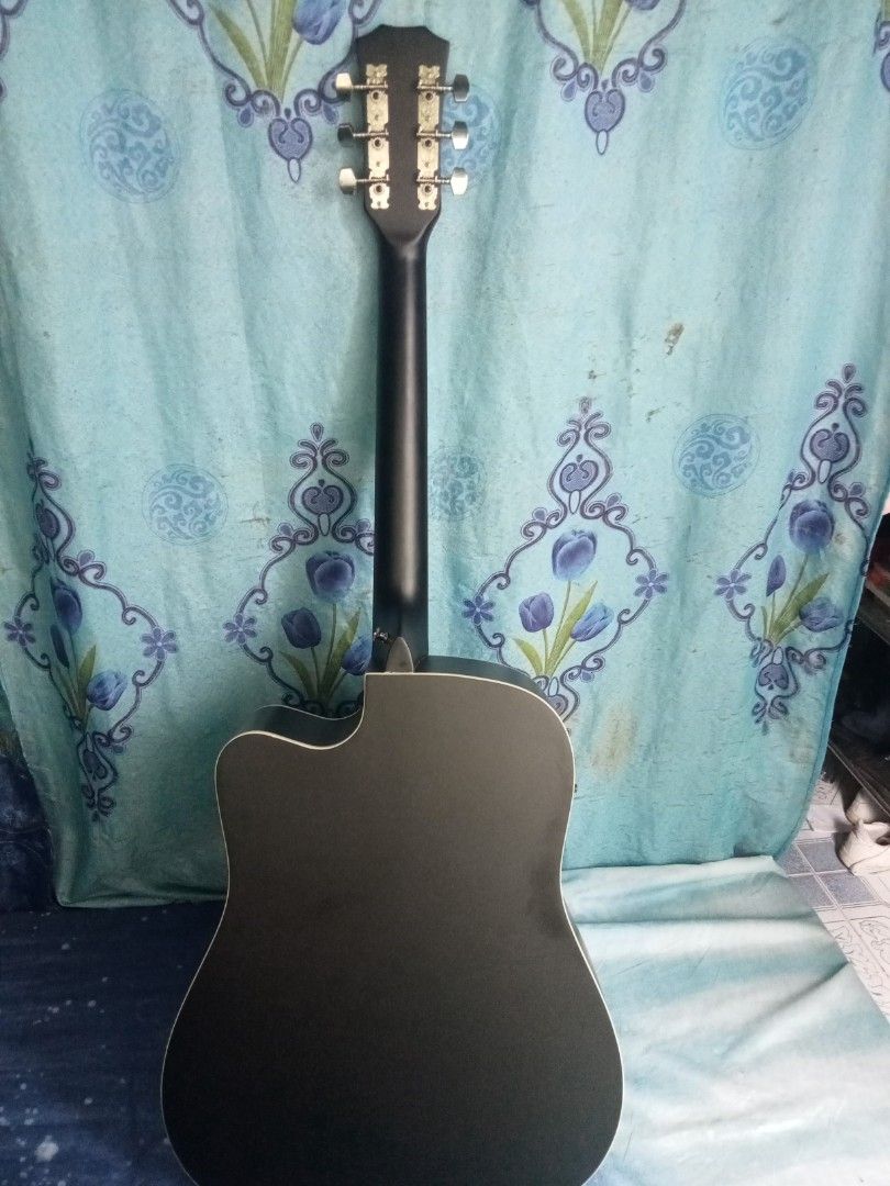 Kawes acoustic electric guitar with accessories and bag, Hobbies & Toys ...