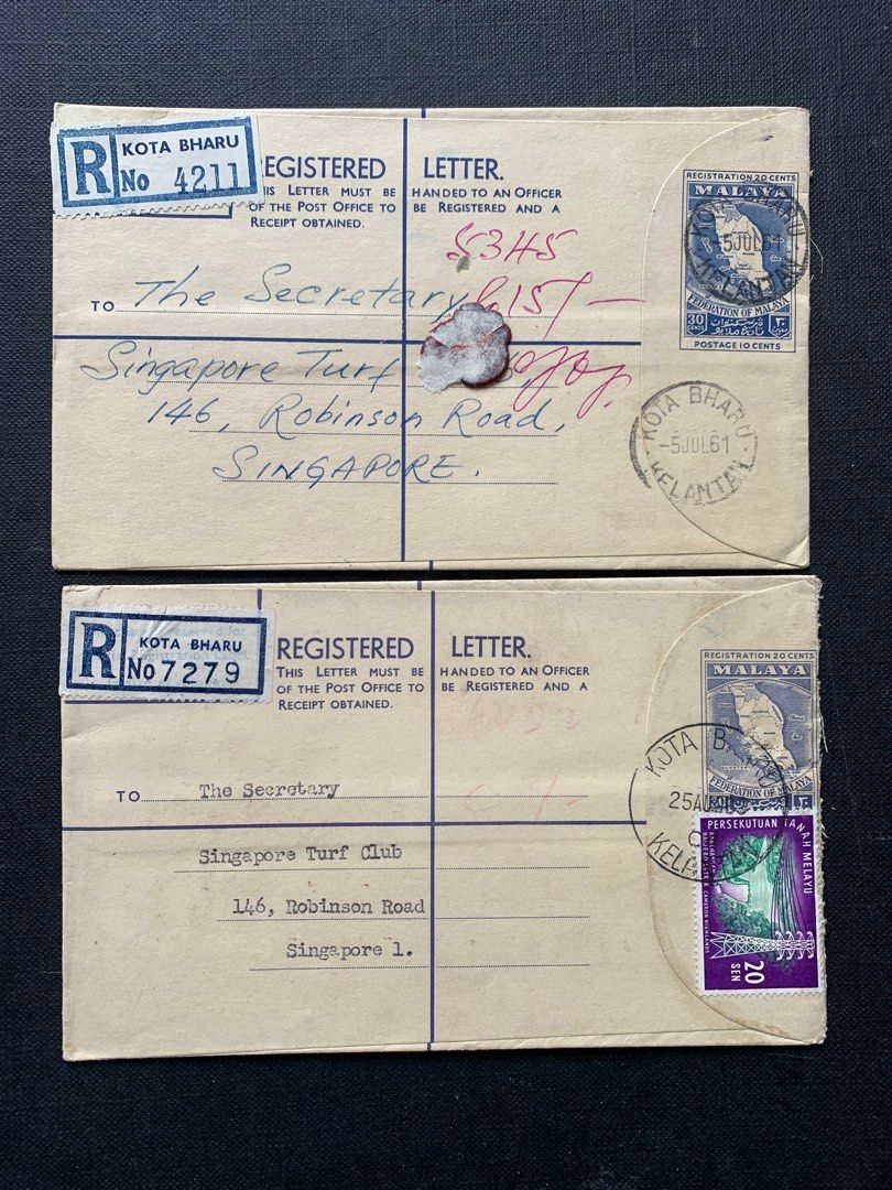 Kota Bharu KELANTAN Registered Letters, Hobbies & Toys, Collectibles ...