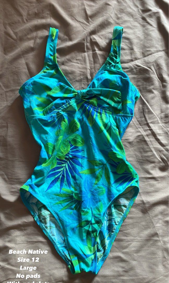 (L) Beach Native One Piece Swimsuit, Women's Fashion, Swimwear, Bikinis ...