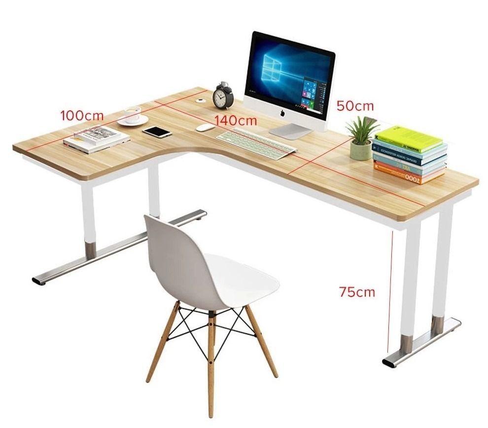 L Shape Computer Table, Furniture & Home Living, Furniture, Tables ...
