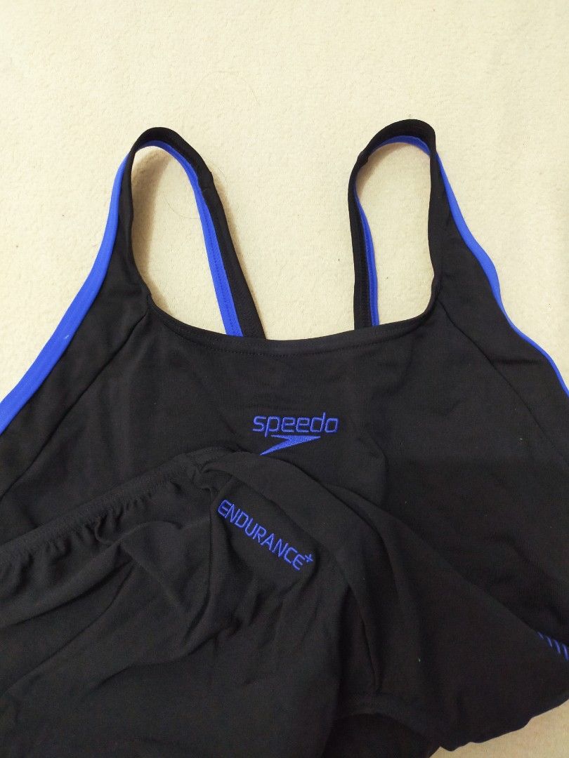 (L) SPEEDO ENDURANCE MONOGRAM MUSCLEBACK ONE PIECE TRAINING SWIMSUIT ...