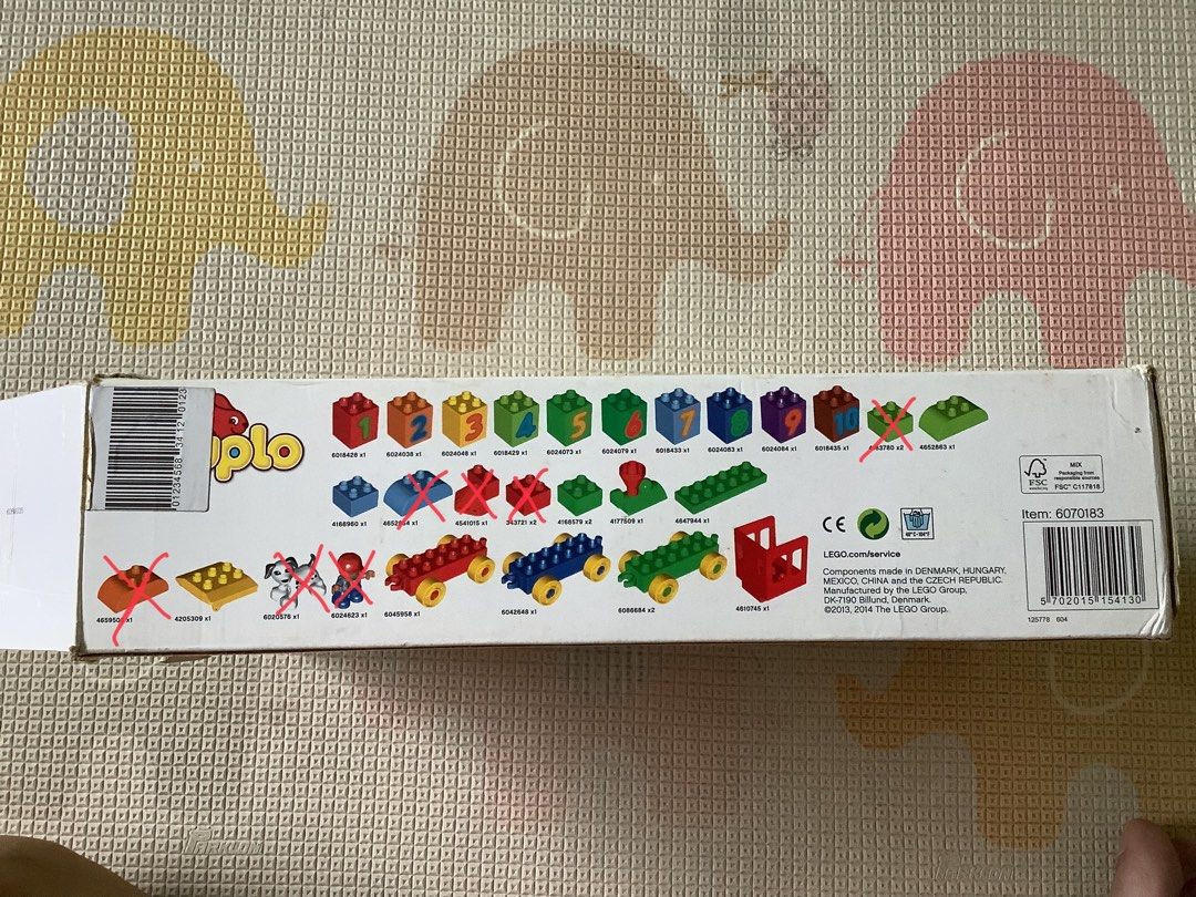 Duplo Lego 10558 Number train, Hobbies & Toys, Toys & Games on Carousell