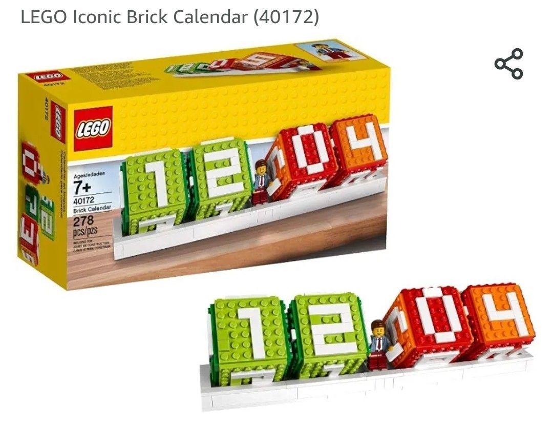 LEGO Iconic Brick Calendar, Hobbies & Toys, Toys & Games on Carousell