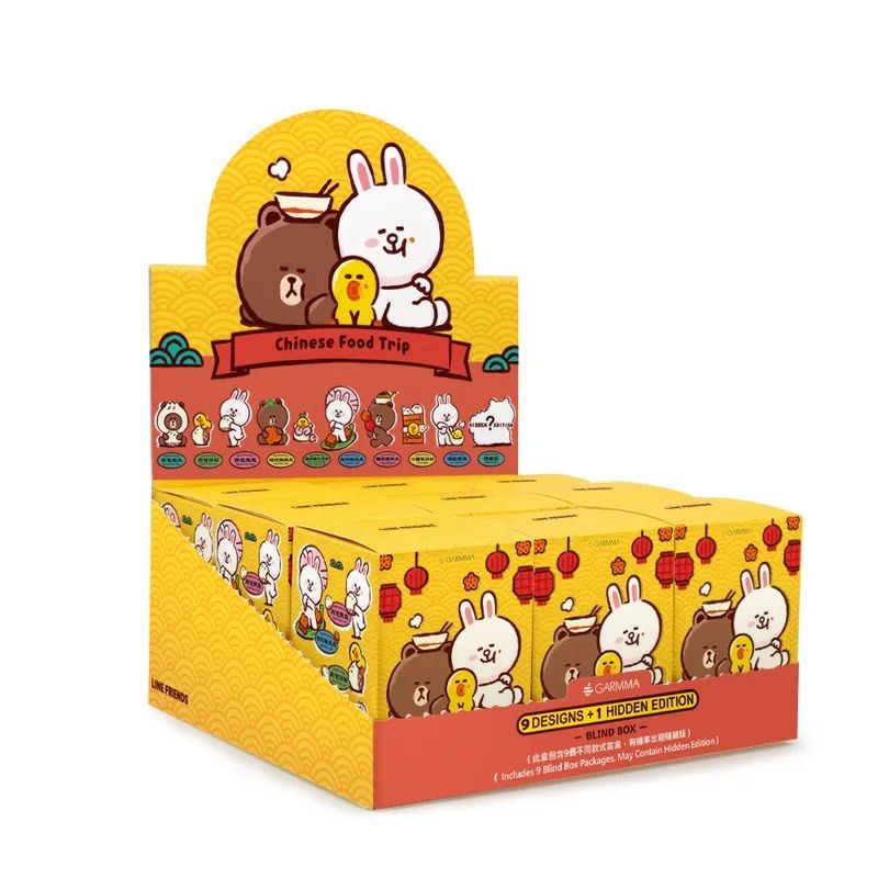 Line Friends - Chinese Food Trip Figurine Blind Box (Cony, Sally ...