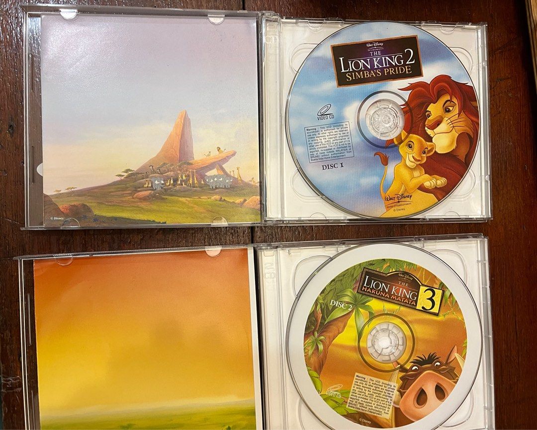 Lion king 1&2 VCD, Hobbies & Toys, Music & Media, CDs & DVDs on Carousell