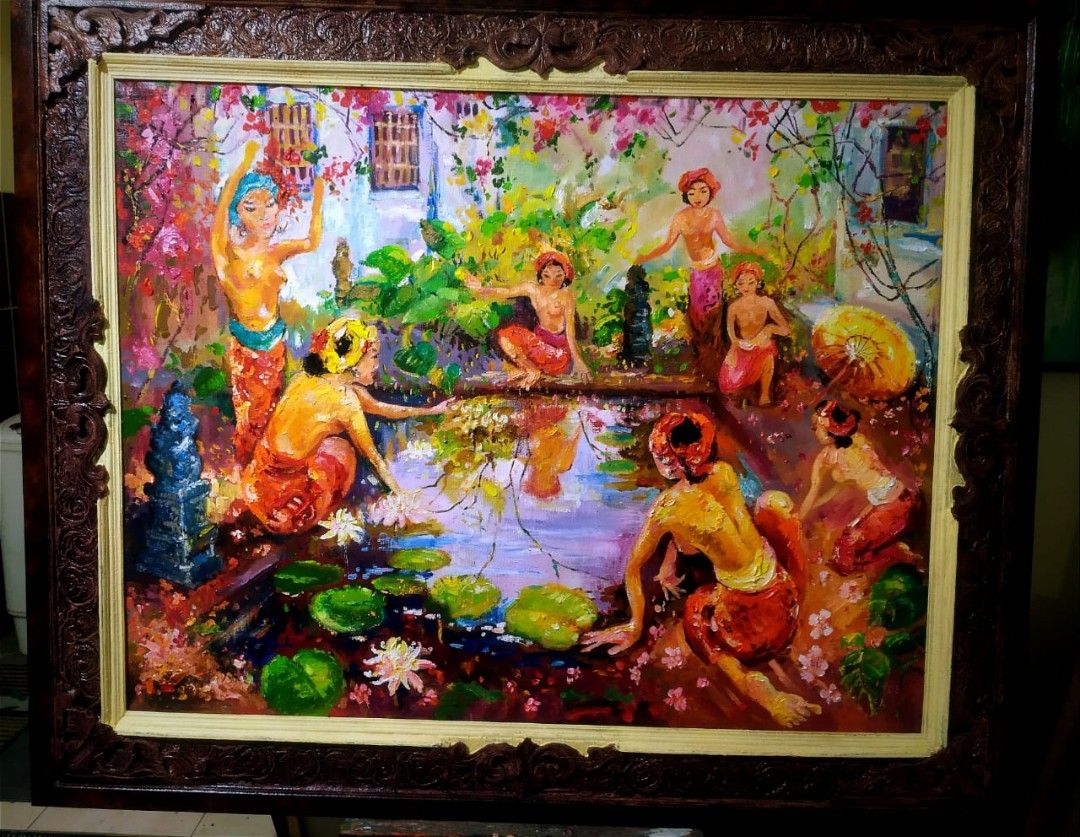 Lukisan cantik replika maestro, Desain & Kerajinan Tangan, Karya Seni ...