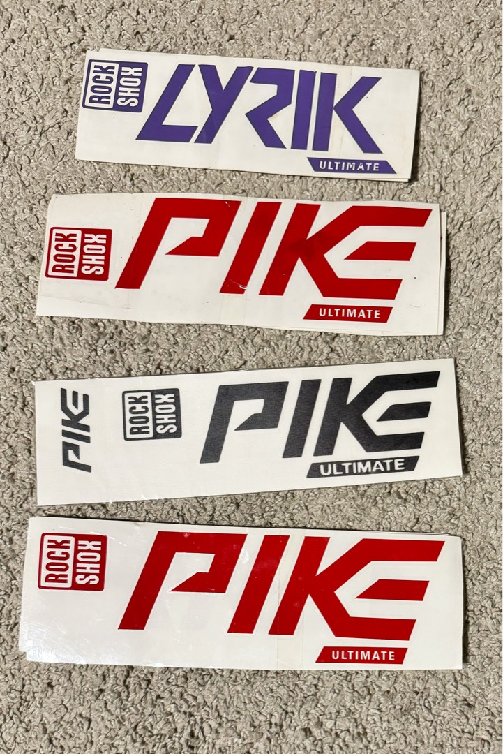 Lyrik Ultimate and Pike Ultimate decals, Sports Equipment, Bicycles ...