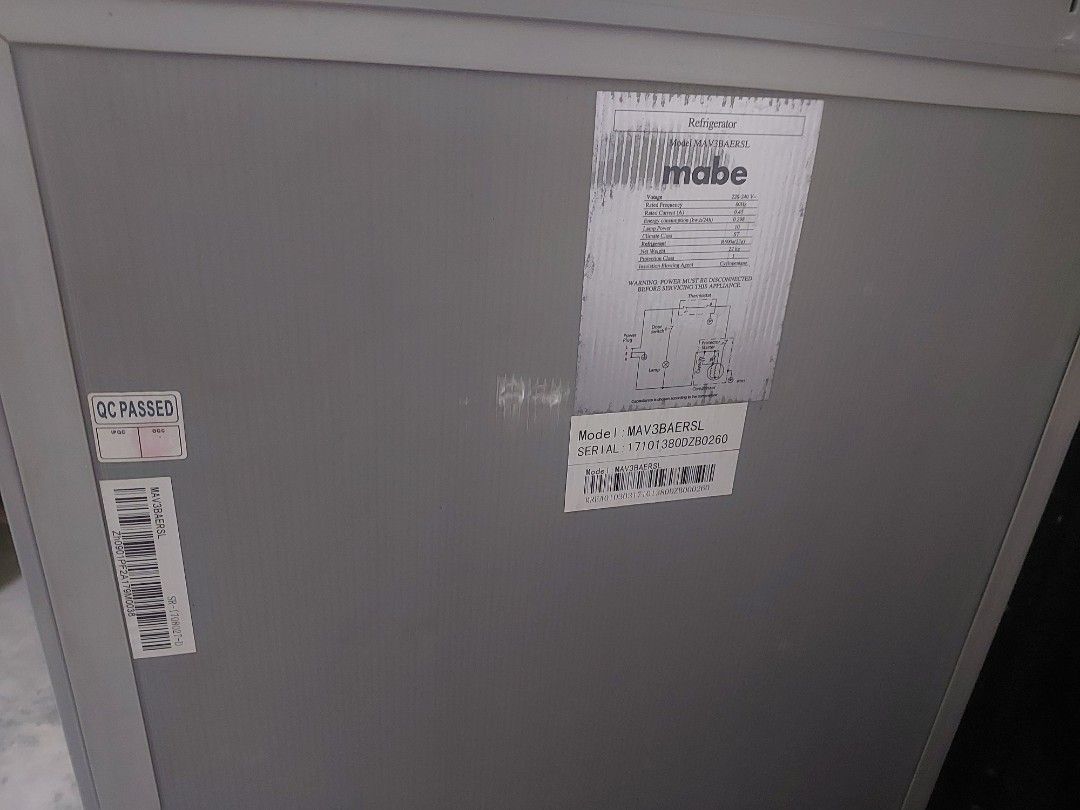 Mabe Personal Refrigerator, TV & Home Appliances, Kitchen Appliances ...