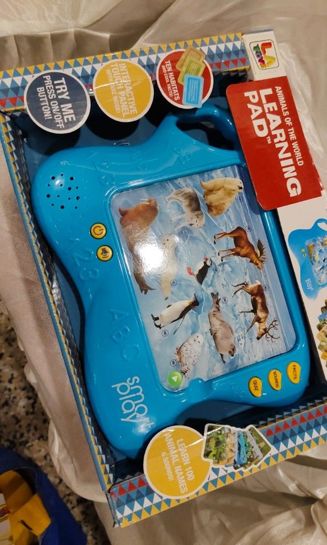 Mainan animals map Peta artic binatang iPad learning tab nyala speaking ...