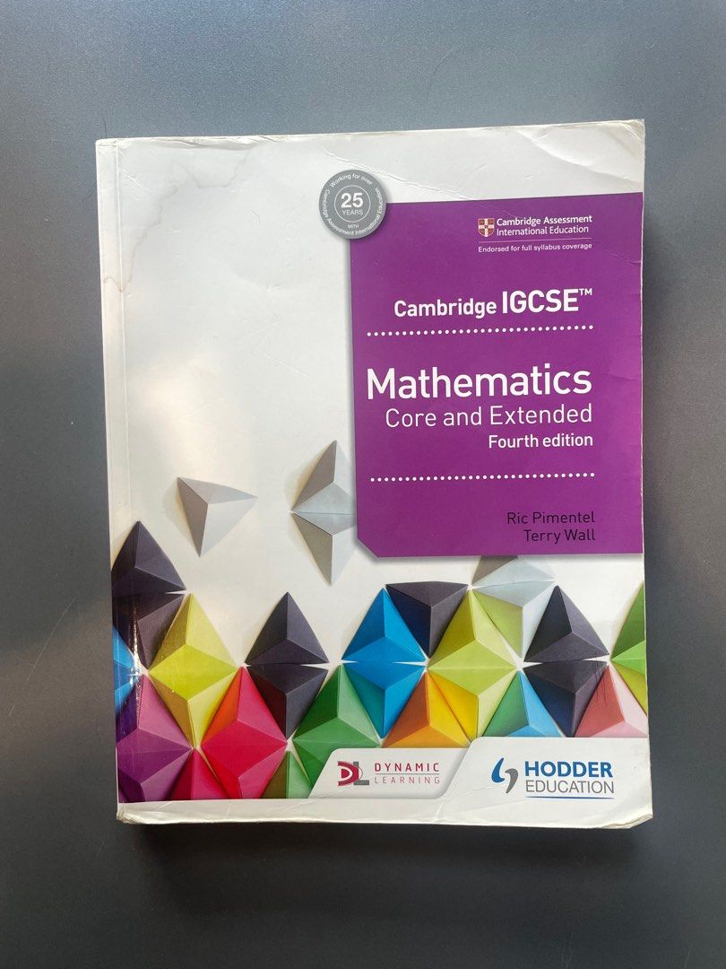 MATHEMATICS IGCSE Core and Extended 4th Edition, Hobbies & Toys, Books ...