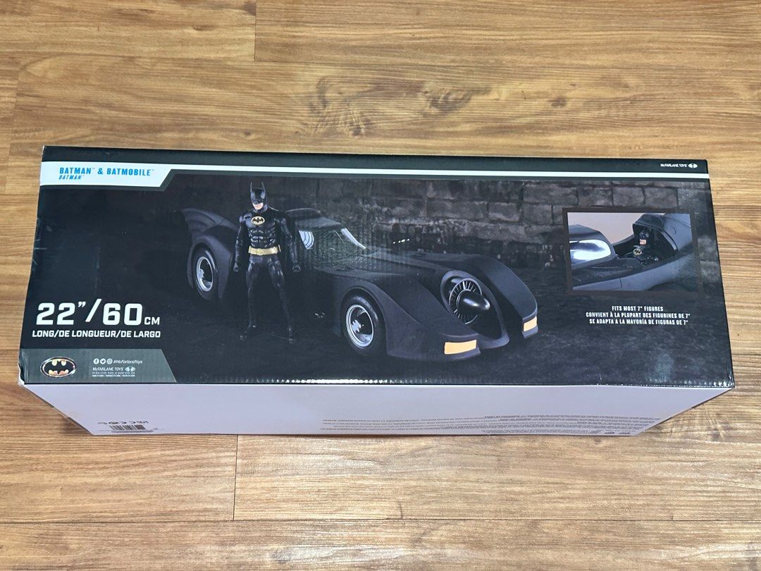 *Last Piece* Mcfarlane DC Multiverse 1989 Batman & Batmobile Gold Label ...