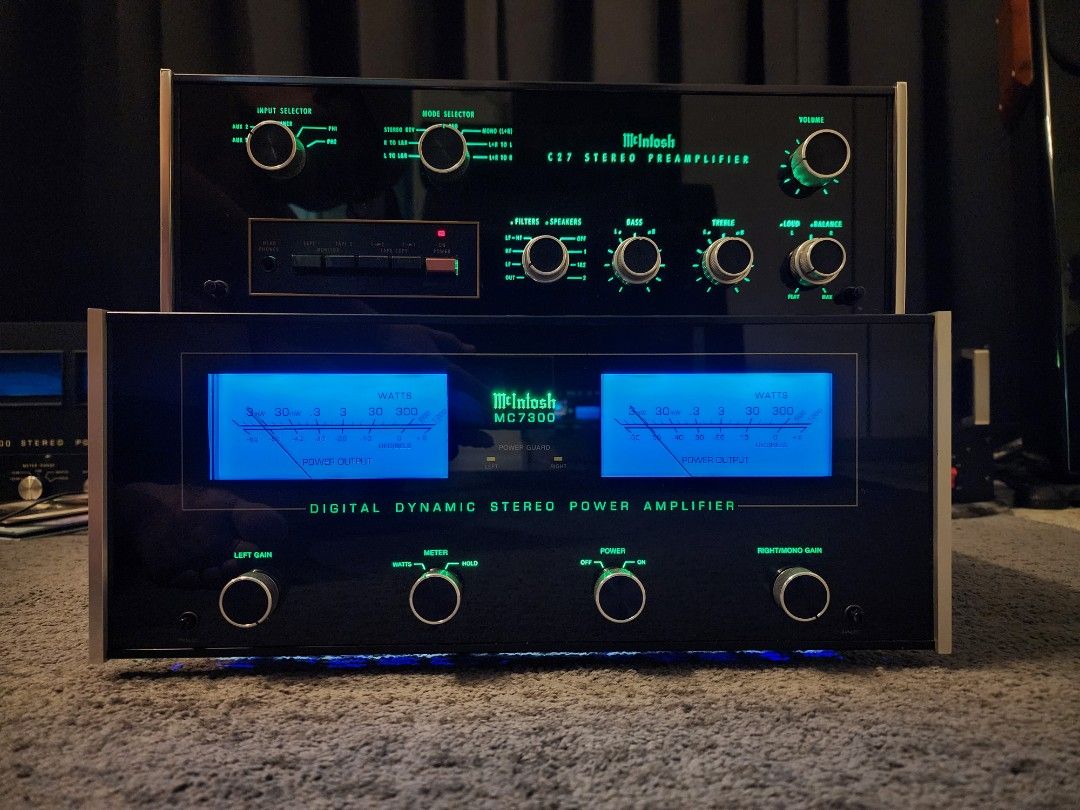 Mcintosh c27 preamplifier/mc7300 power amplifier, Audio, Soundbars ...