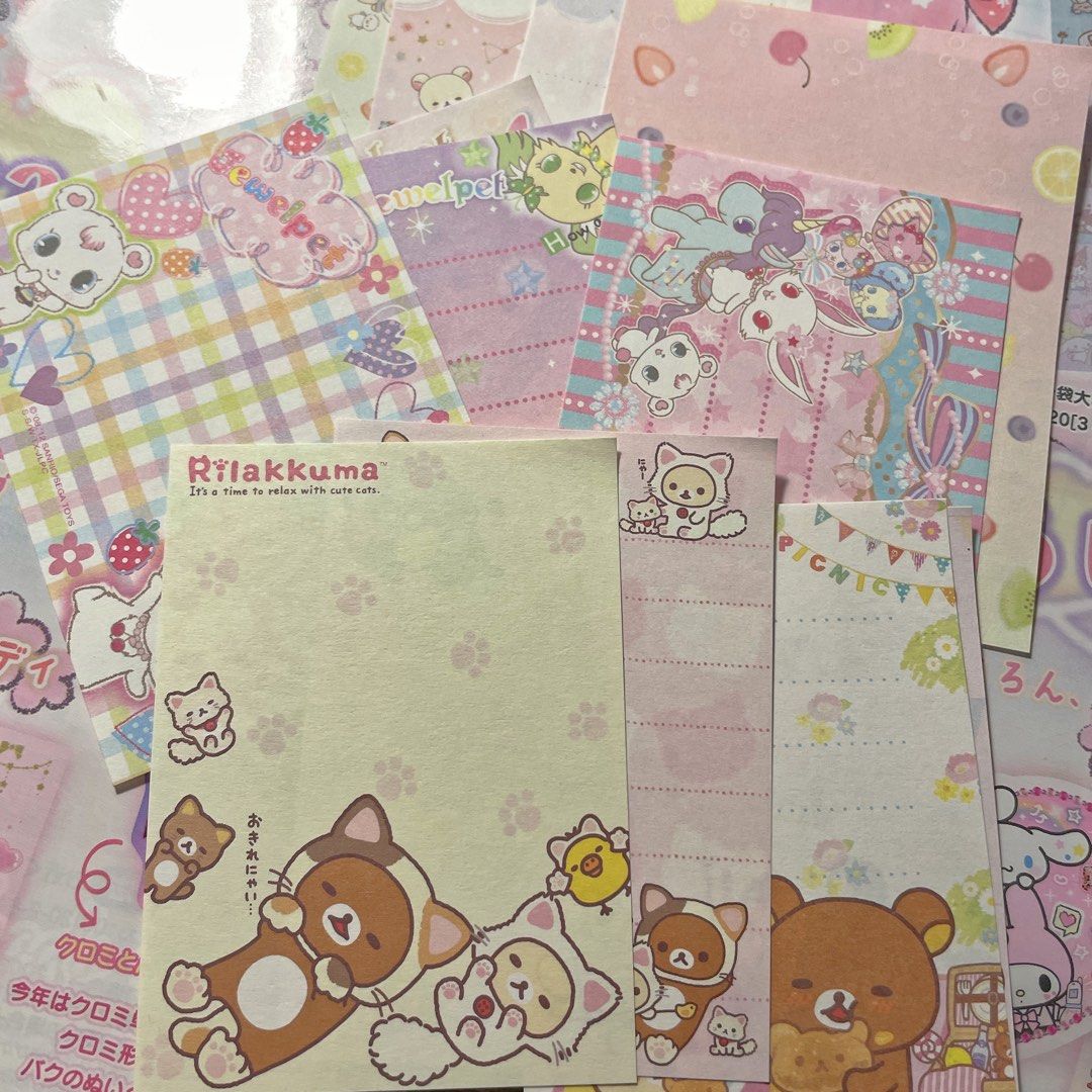 Memo Pad Sheets Bundle (t. Rilakkuma korilakkuma san-x sanrio jewel pet ...
