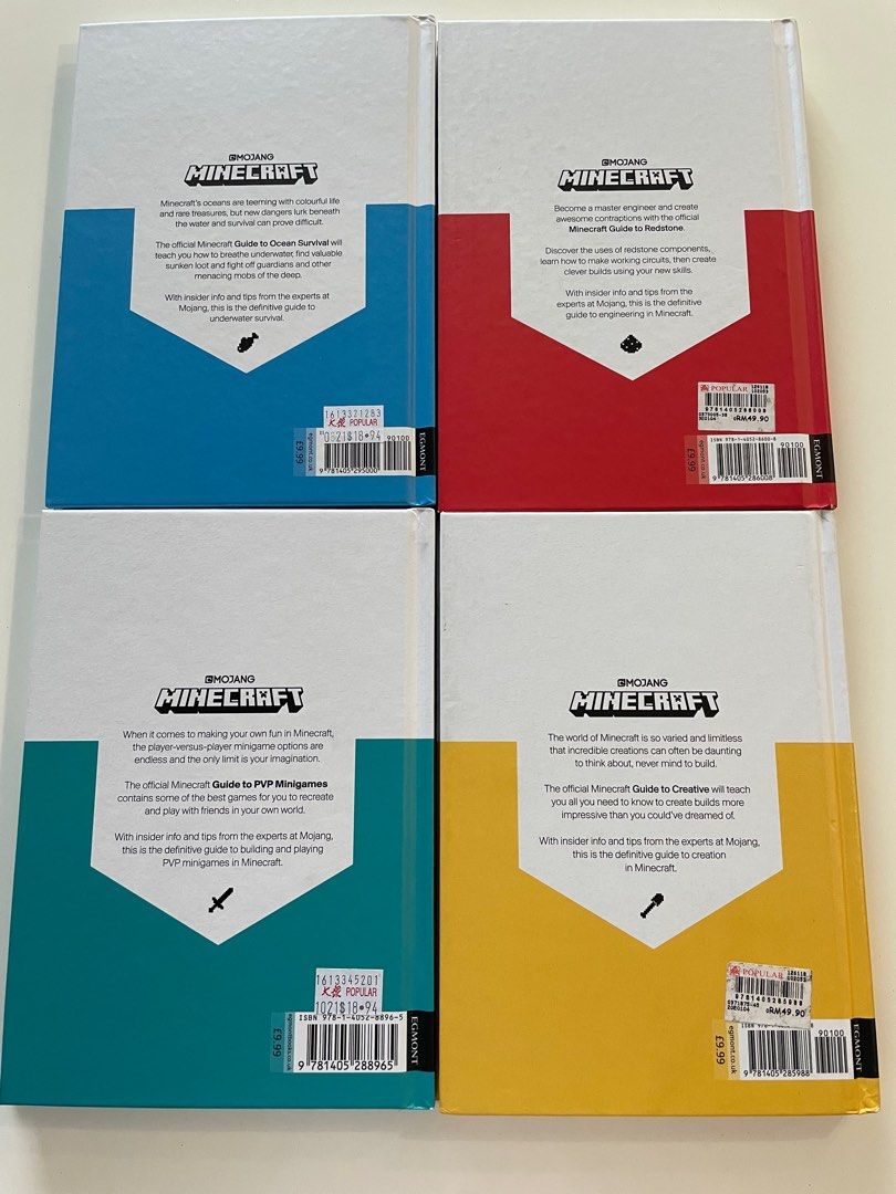 Minecraft hardcover books, Hobbies & Toys, Books & Magazines, Children ...