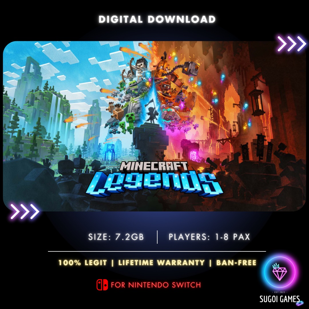 Minecraft Legends | Nintendo Switch | Digital Download |, Video Gaming ...