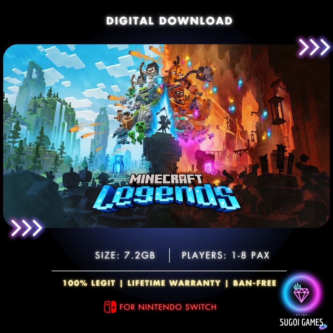 Minecraft Legends | Nintendo Switch | Digital Download |, Video Gaming ...