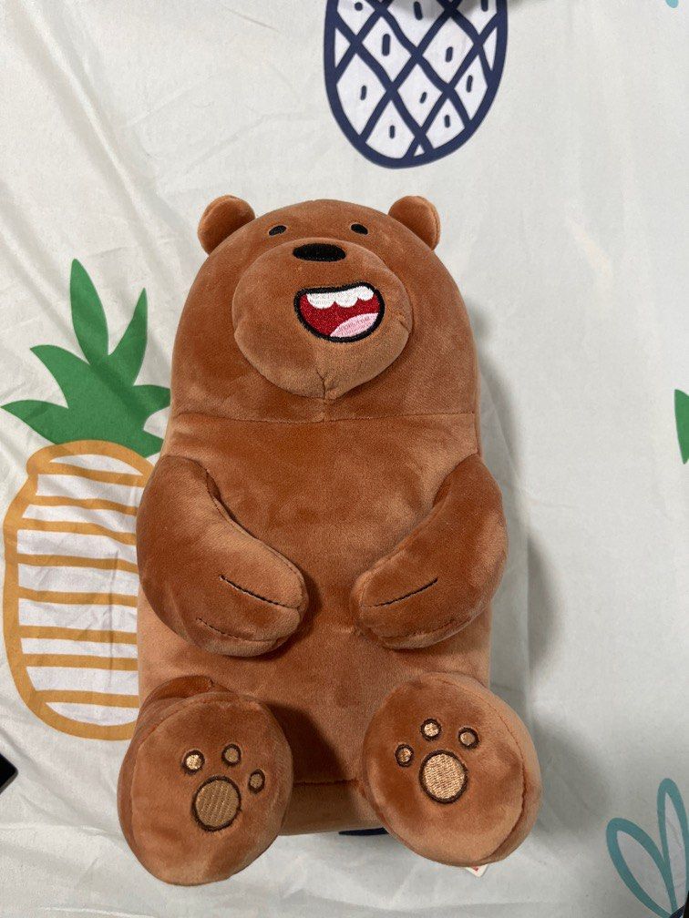 Miniso We Bare Bears Grizz, Hobbies & Toys, Toys & Games on Carousell