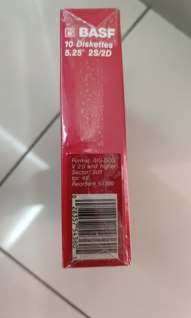 MINT Vintage BASF 2S/HD Two Sided Floppy Disks 5.25" 10 Diskettes ...