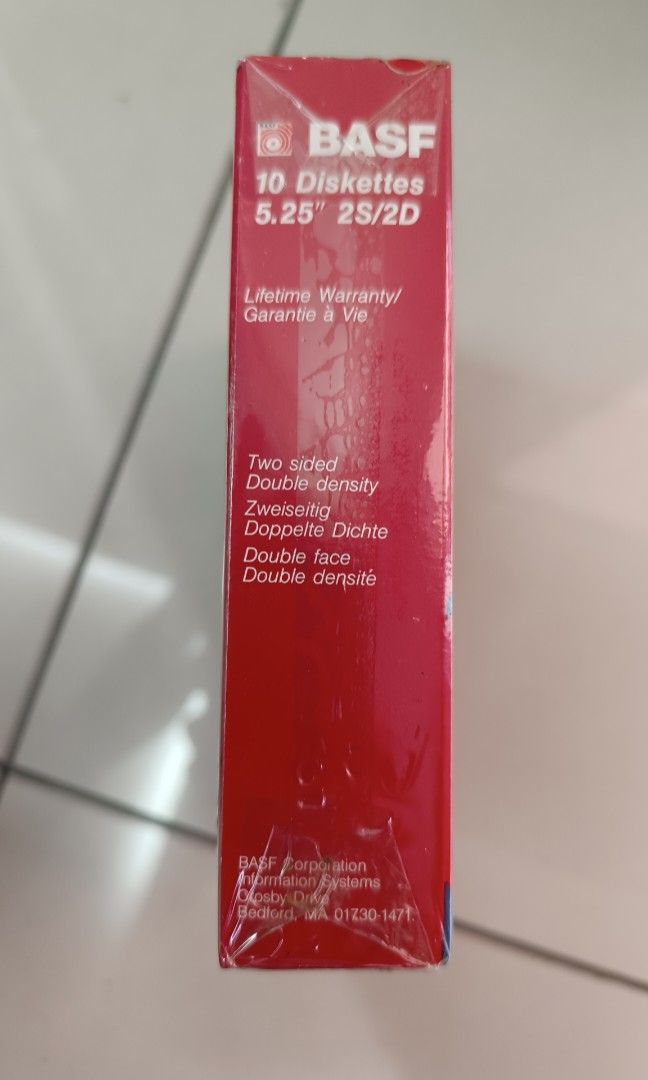 MINT Vintage BASF 2S/HD Two Sided Floppy Disks 5.25" 10 Diskettes ...