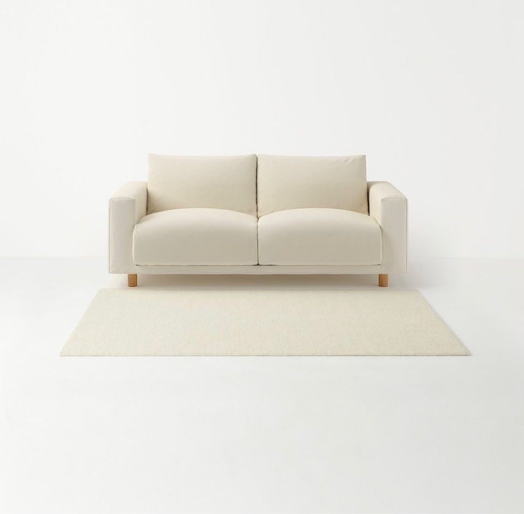 Muji LOOP PILE RUG 140*200cm IVORY, Furniture & Home Living, Home Decor ...