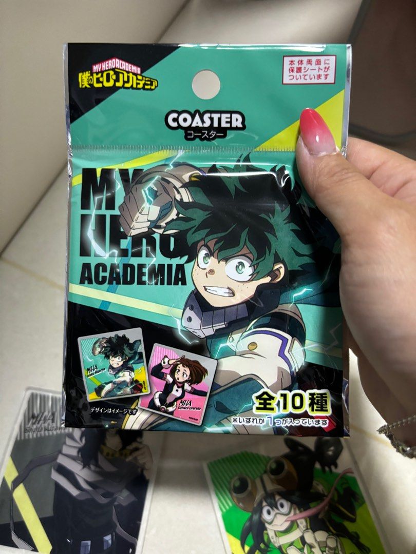My Hero Academia Coasters, Hobbies & Toys, Toys & Games on Carousell